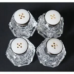 Dining | 2 Sets Of Cut Crystal Salt And Pepper Shakers Sterling Mother ...